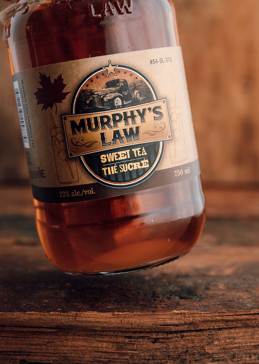 Murphy's Law Sweet Tea Moonshine | Murphy’s Law Distillery Ltd
