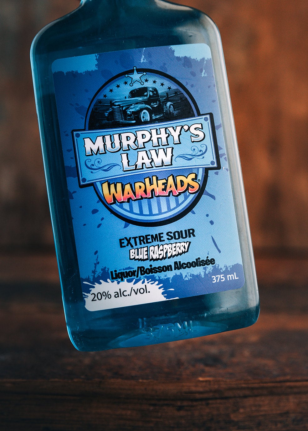 Murphy's Law Warheads Blue Raspberry Extreme Sour Liquor | Murphy’s Law Distillery Ltd